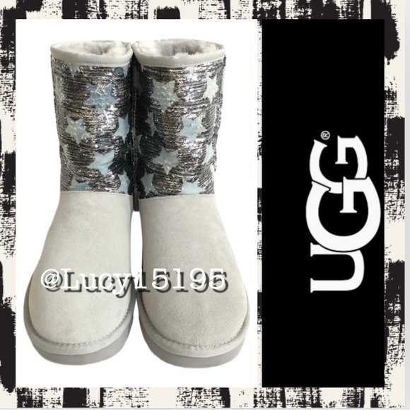 UGG | Shoes | Ugg Classic Short Sequin Stars Boots | Poshmark
